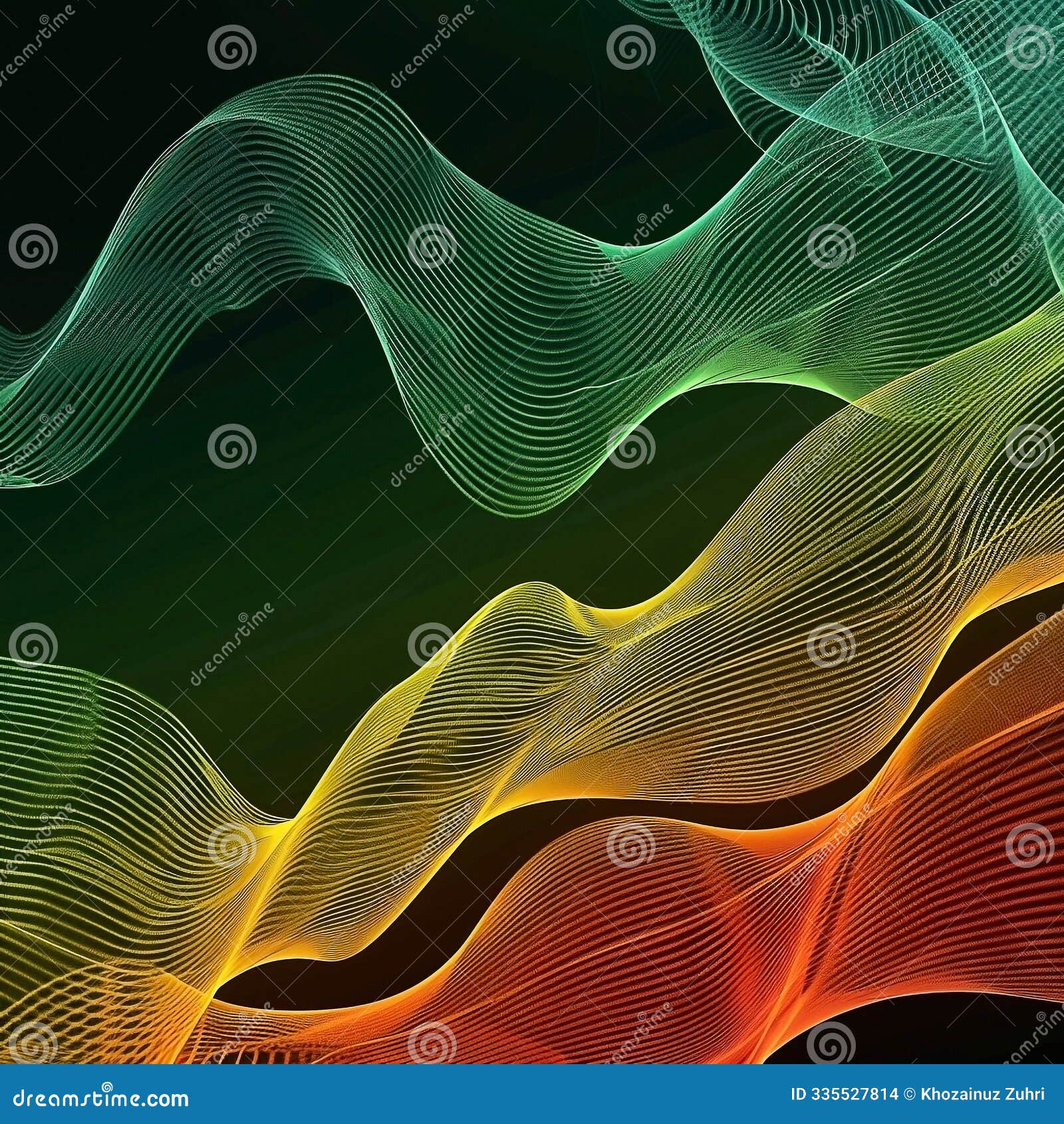 Frequency Orange Shapes Background. Waves Like Shapes, Abstract ...