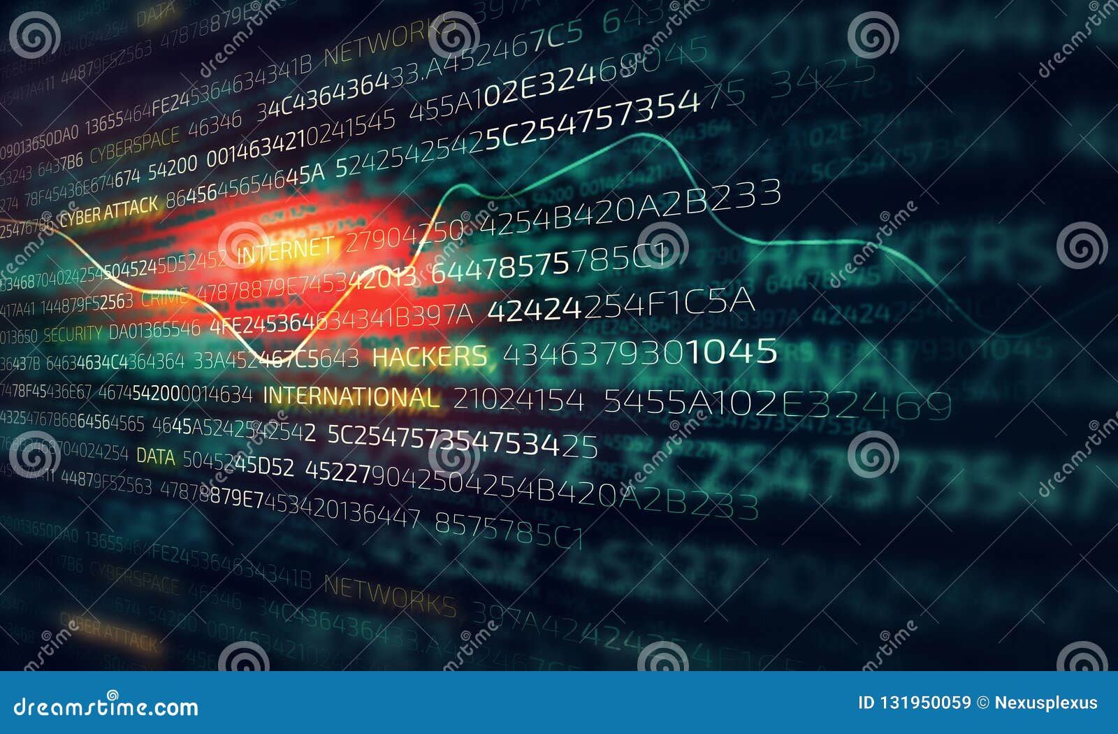 Cyber attack concept stock image. Image of cyber, communication - 131950059