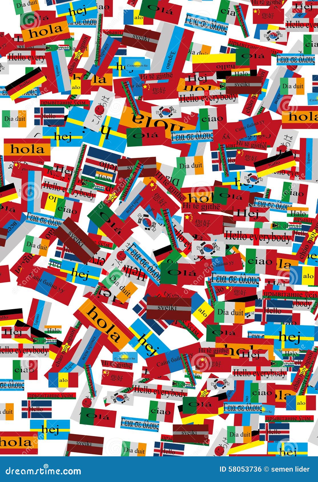 Background Image with Lots of Flags Stock Vector - Illustration of flag ...