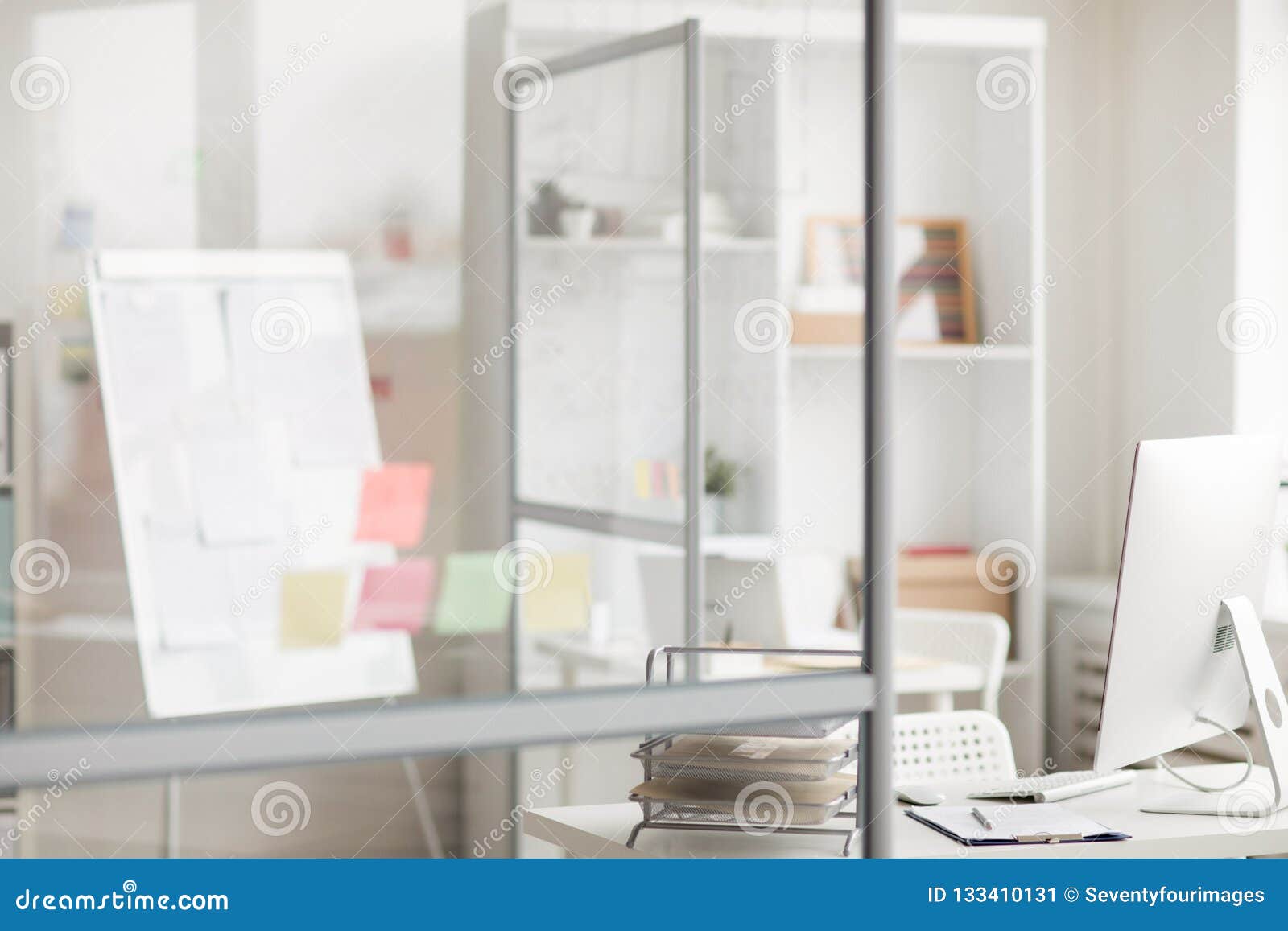Cubicles in Office stock image. Image of business, background - 133410131