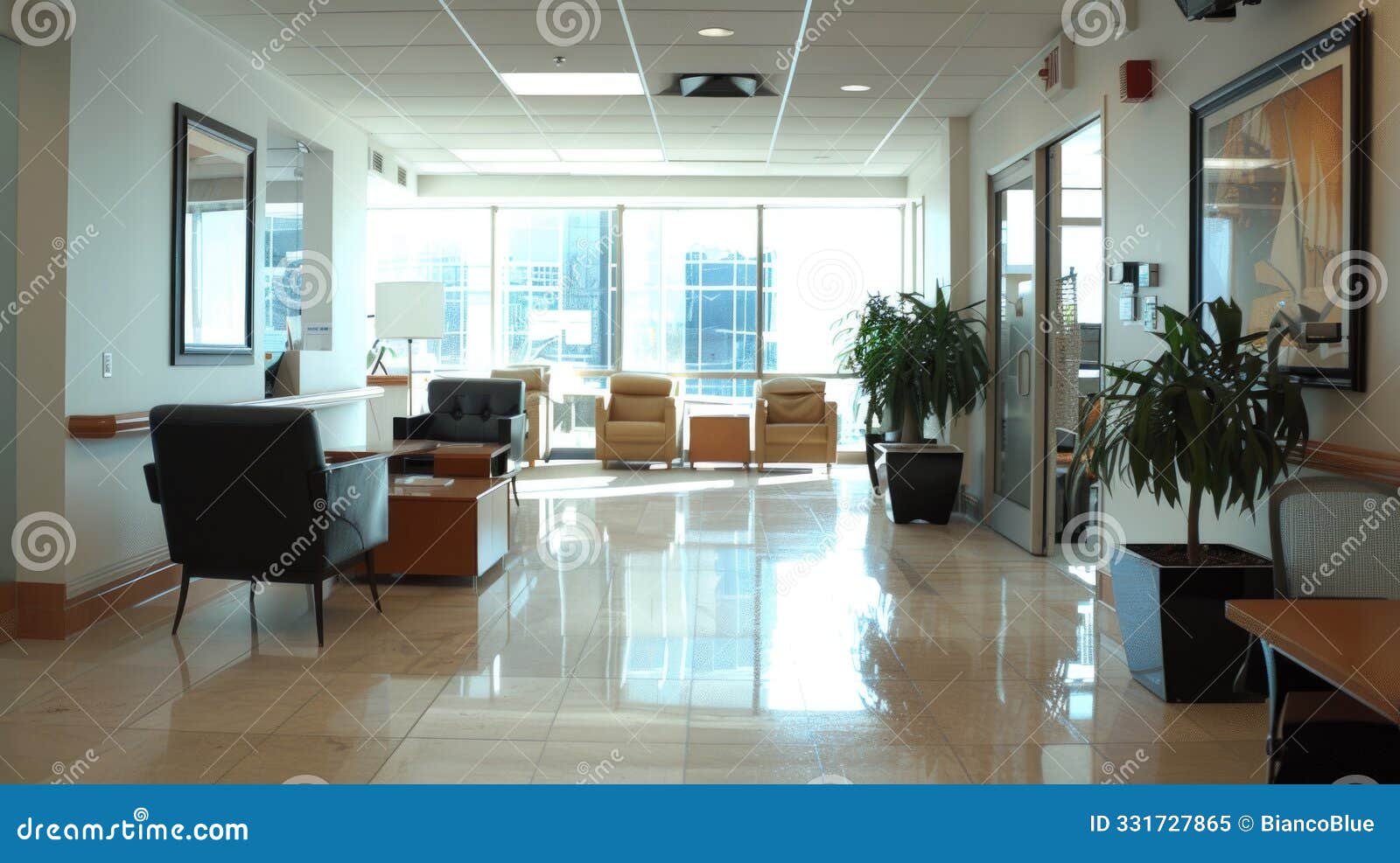 Background Image of Modern Office Interior Environment with Workstation ...