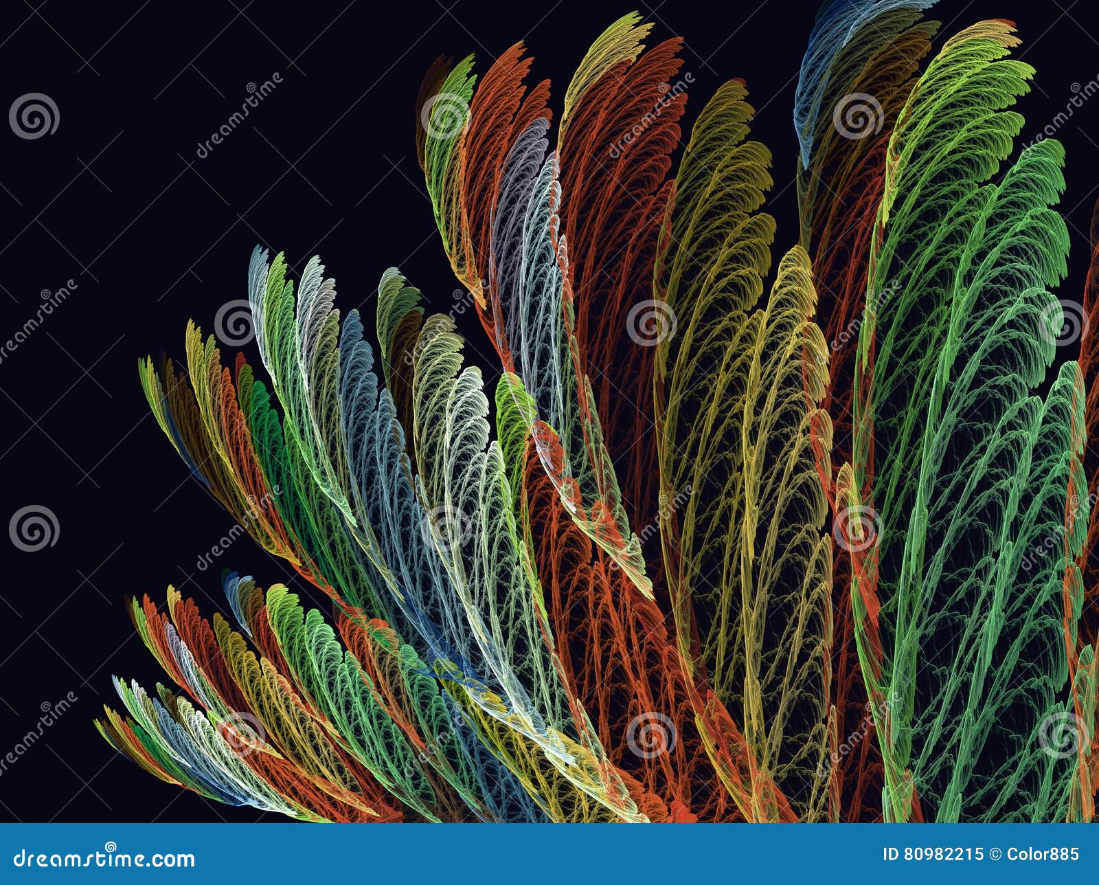 Background with the Image of Multi-colored Leaves. Stock Illustration ...