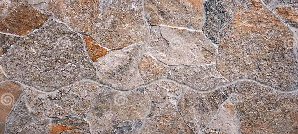 Background Image of Natural Stone Wall with Flag Stone and Mortar ...