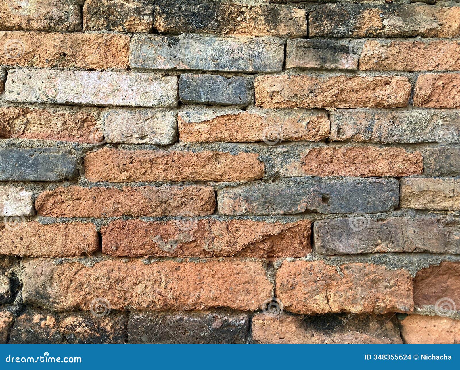 The Background Image is Old Bricks Arranged in a Disorderly Manner ...