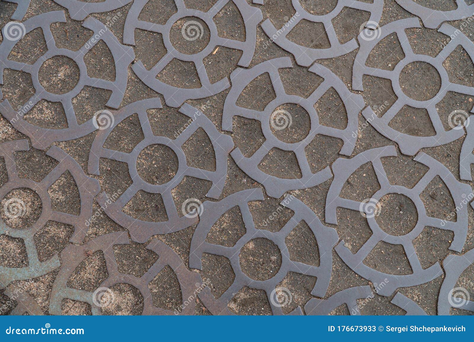 Background Image of a Road Made of Metal Gears Stock Image - Image of ...