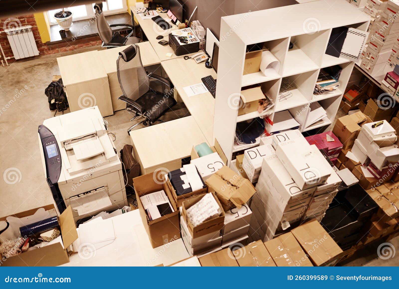 Warehouse Top View stock image. Image of industry, production - 260399589