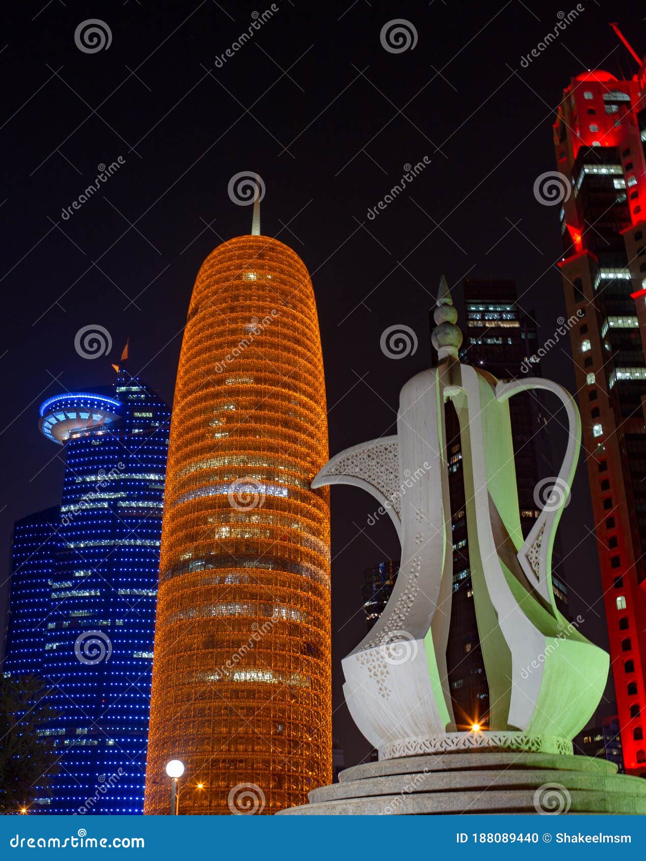 Background Image of Qatar Capital City Editorial Image - Image of ...