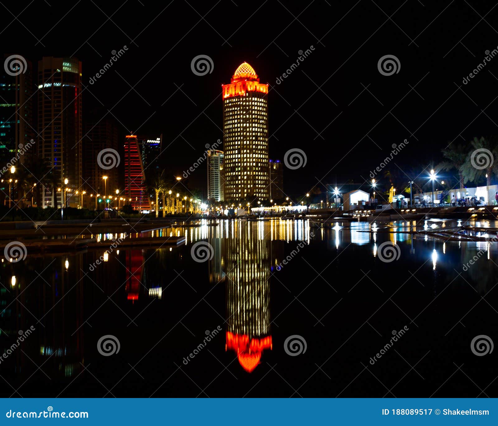 Background Image of Qatar Capital City Editorial Photography - Image of ...
