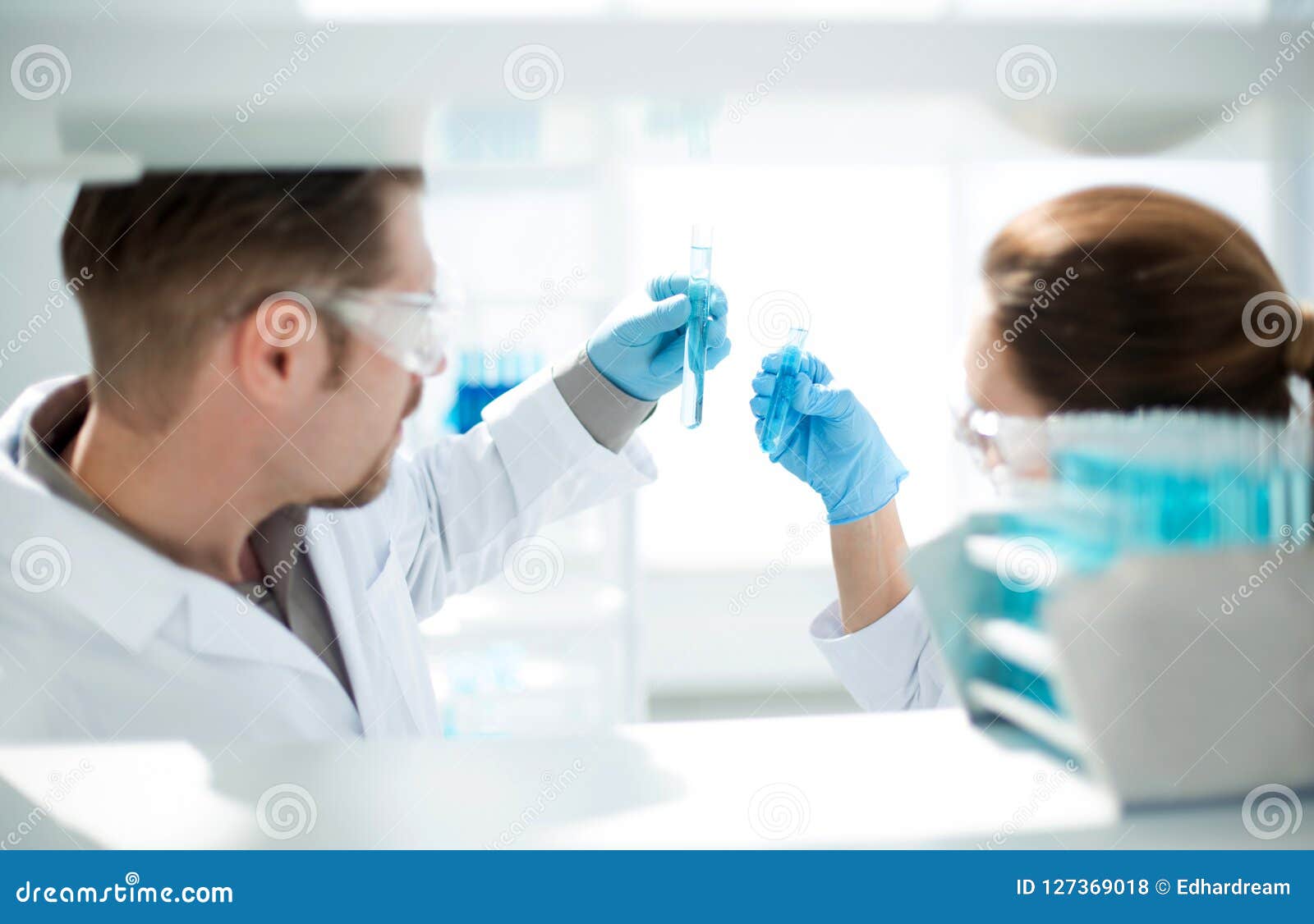 Background Image of Researchers in the Laboratory Stock Photo - Image ...
