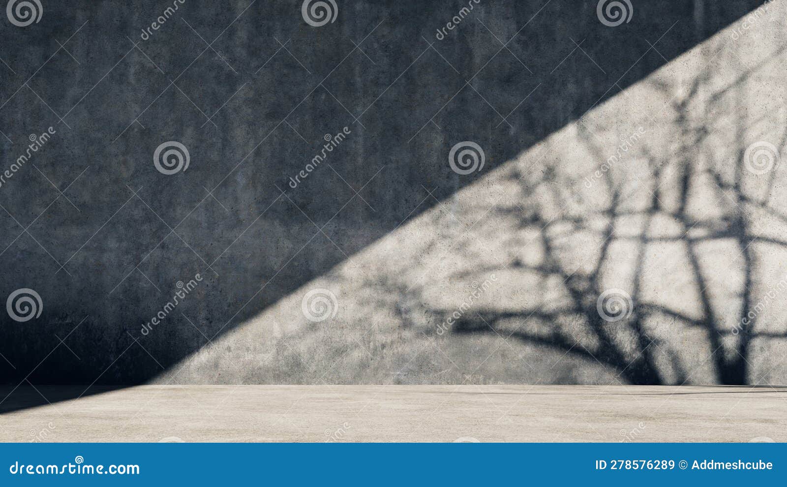 Background Image of Shadows of Tree Branches on an Old Concrete Wall ...