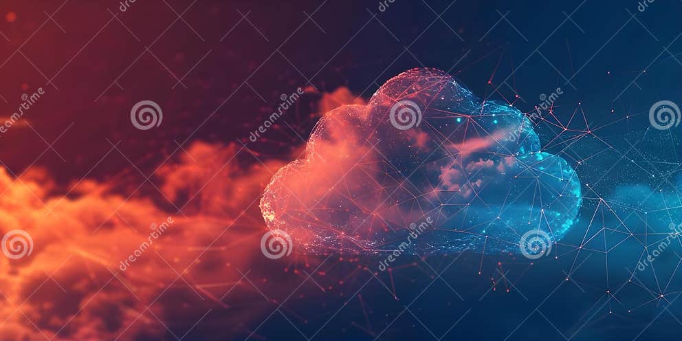 A Background Image Showcasing Storage Cloud Technology with Virtualization Scalability ...