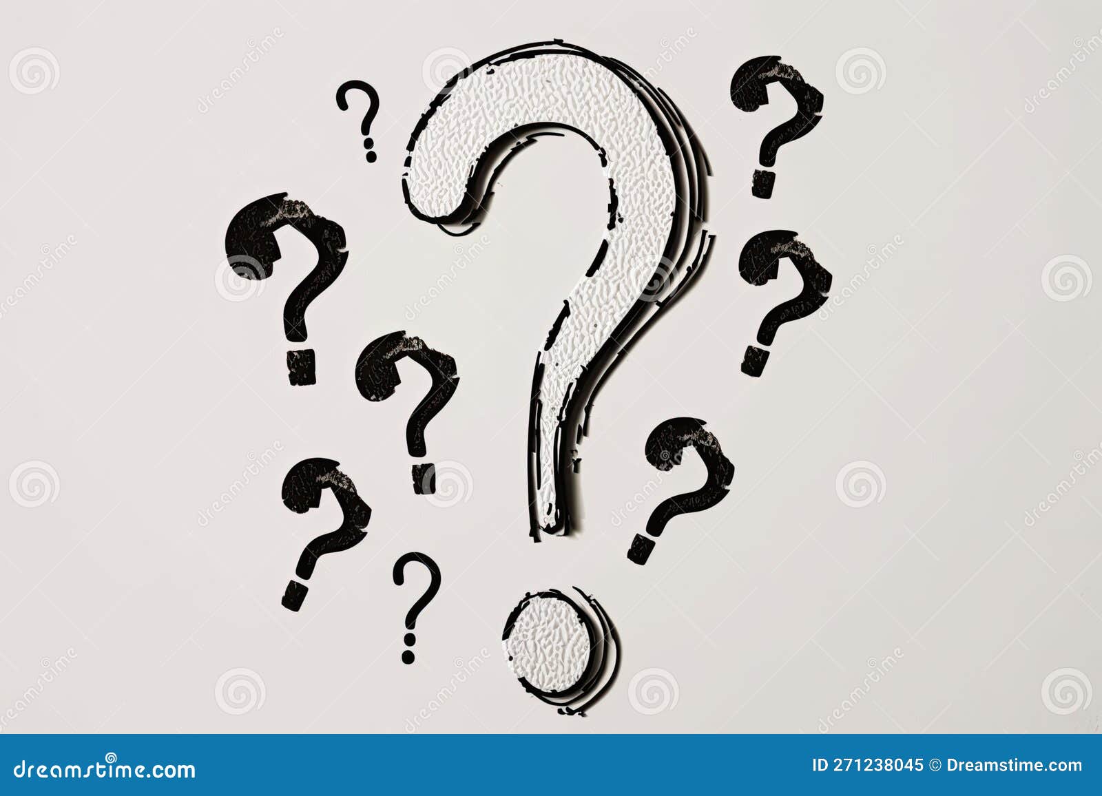 Many Question Marks on a Beige Background Stock Illustration ...