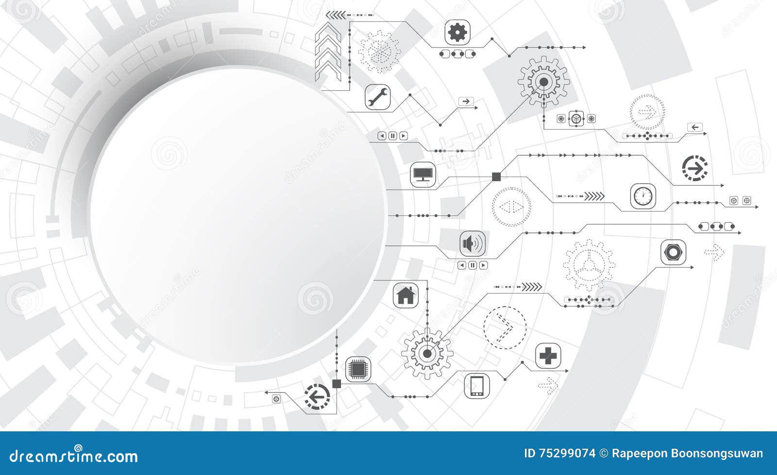 The Background Image Shows the Abstract Concept of Innovation and ...