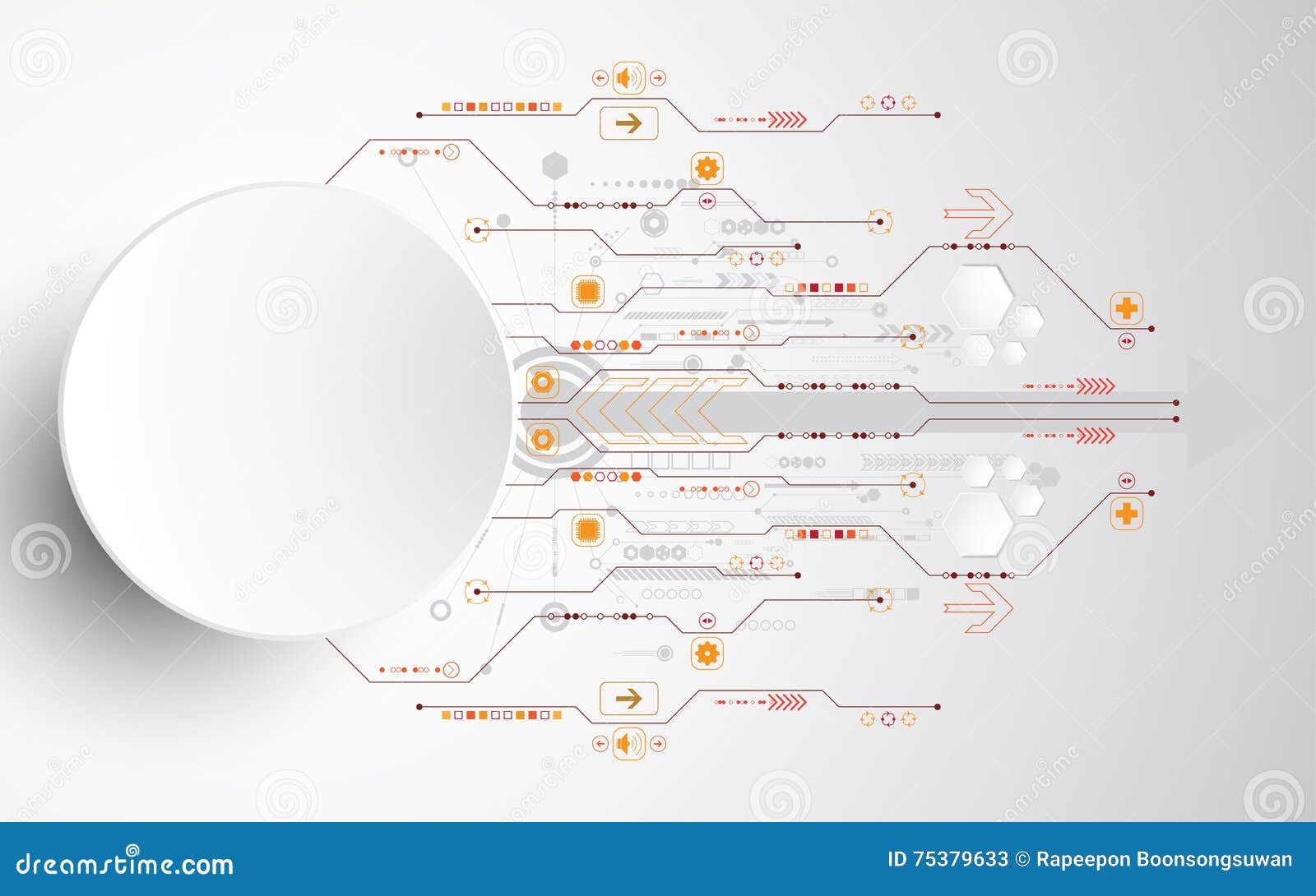 The Background Image Shows the Abstract Concept of Innovation and ...