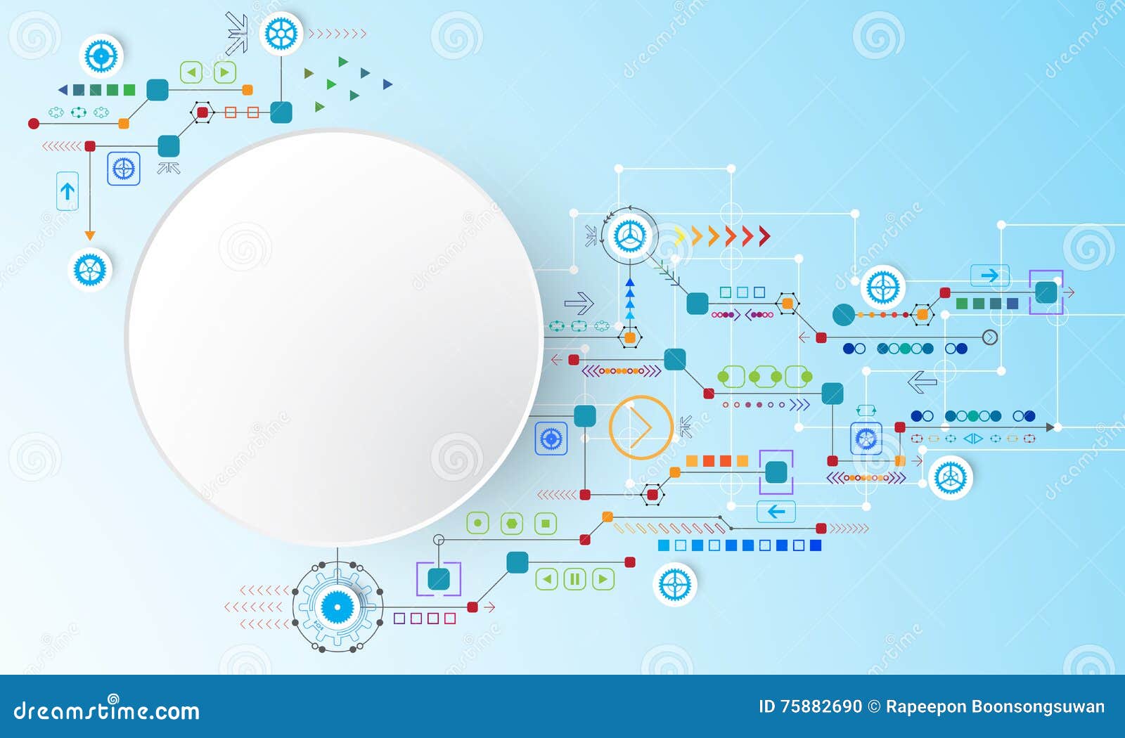 The Background Image Shows the Abstract Concept of Innovation and ...