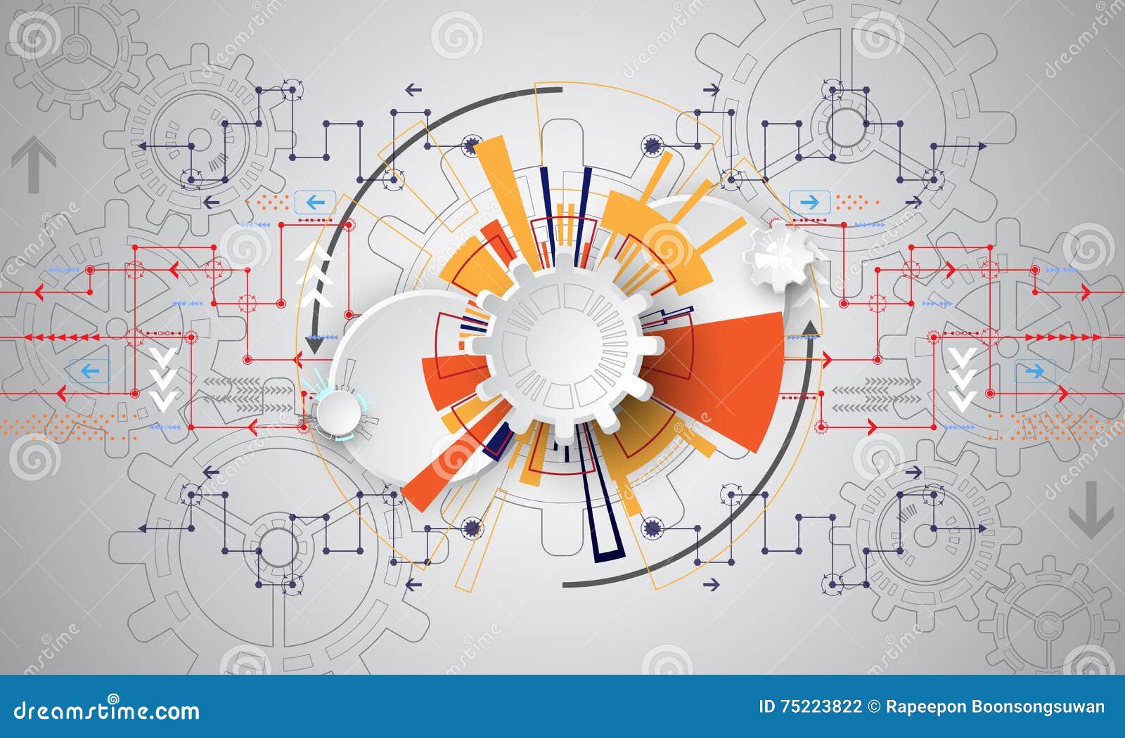 The Background Image Shows the Abstract Concept of Innovation and ...