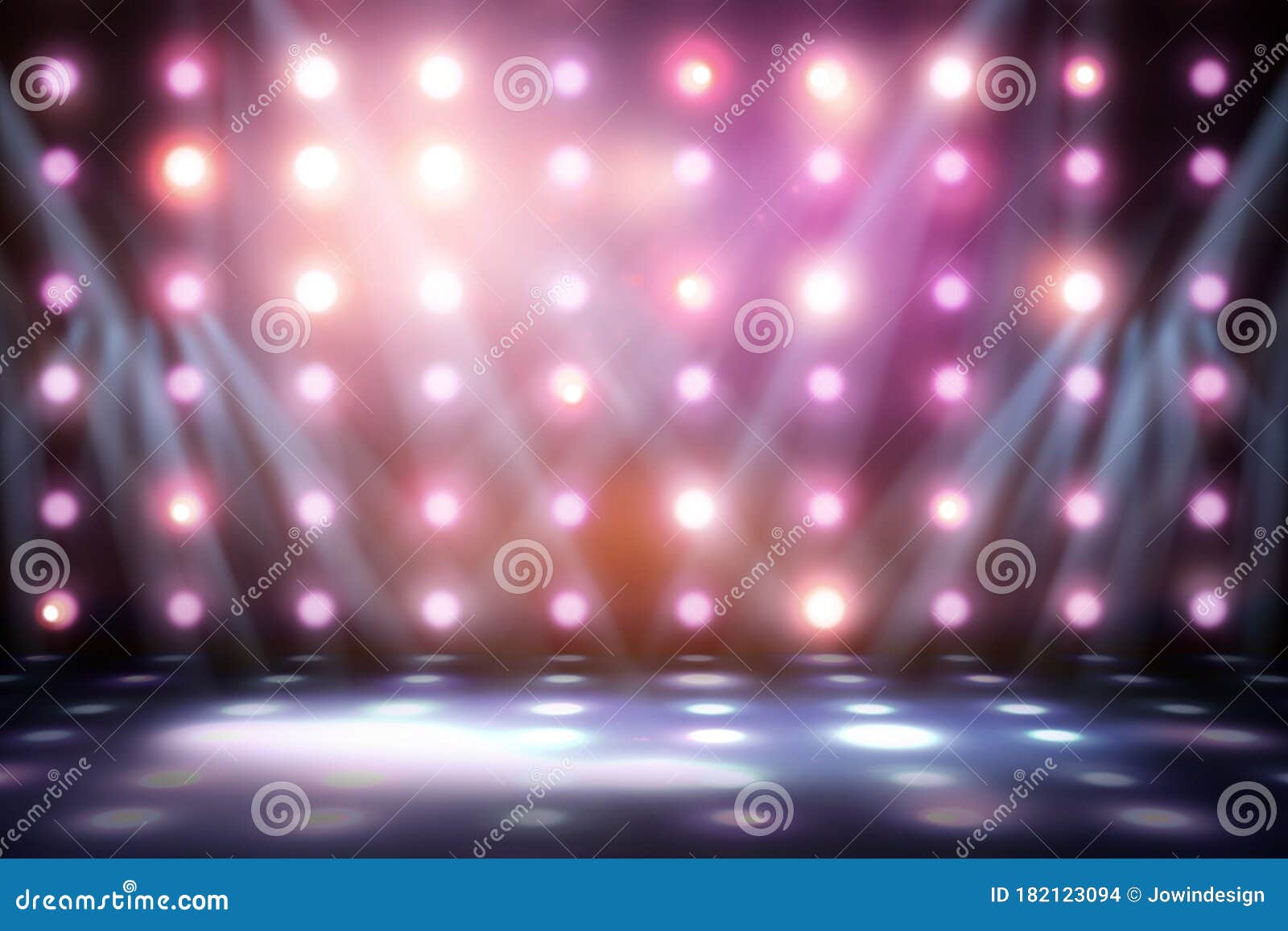 Background Image of Stage in Color Lights Stock Photo - Image of ...