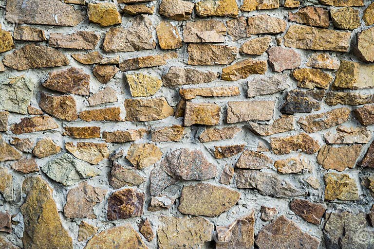 Background Image of a Stone-lined Wall Stock Photo - Image of ...