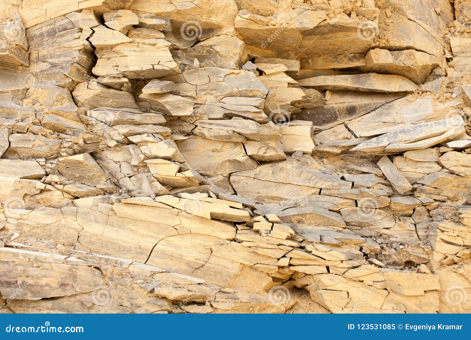 Texture of Layered Stone in Mountainous Terrain Stock Image - Image of ...