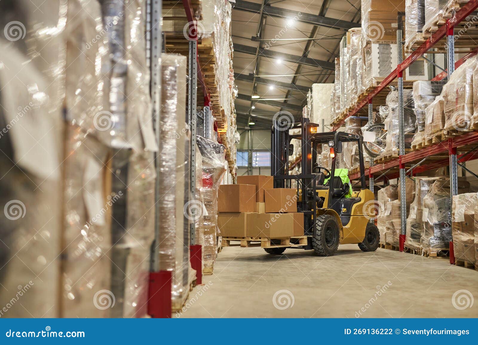 Forklift Carrying Plastic Drain Pipes Pvc Editorial Photo ...