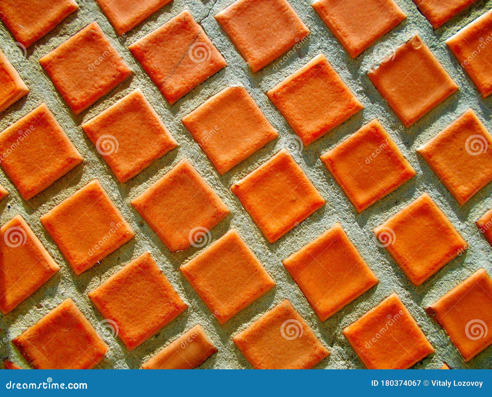 Decorative Ceramic Tiles on the Wall of the Building Stock Image ...