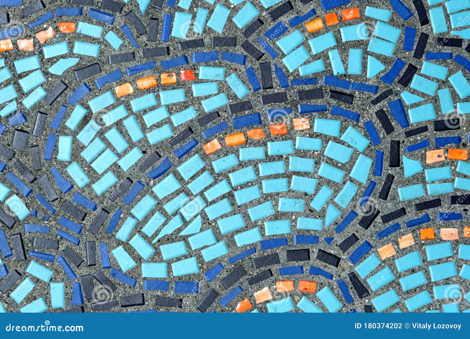 Decorative Ceramic Tiles on the Wall of the Building Stock Photo ...