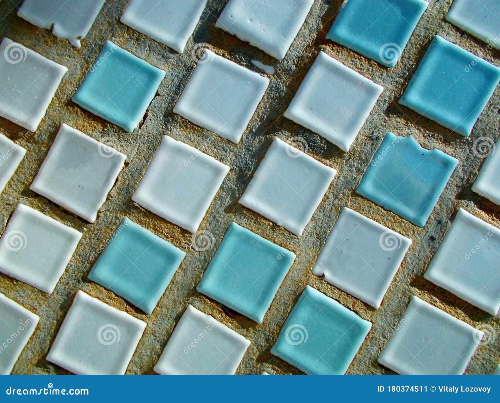 Decorative Ceramic Tiles on the Wall of the Building Stock Image ...