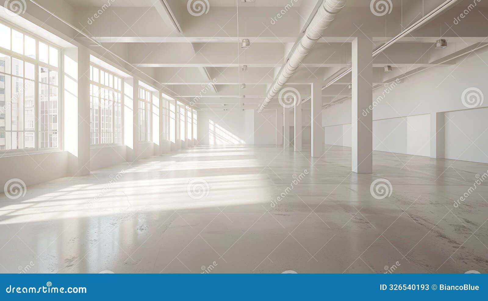 Background Image of White Empty Room in Light Room. Interior Design ...