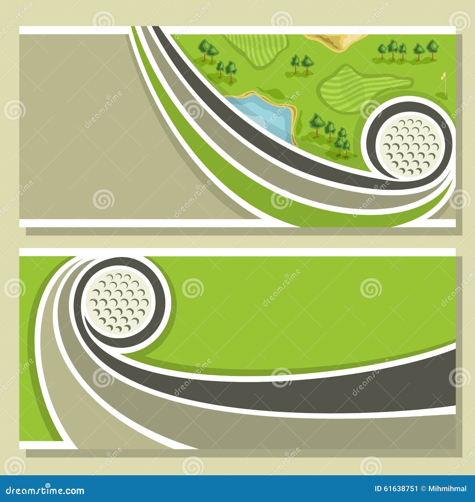 Background Images for Text on the Theme of Golf Stock Vector ...