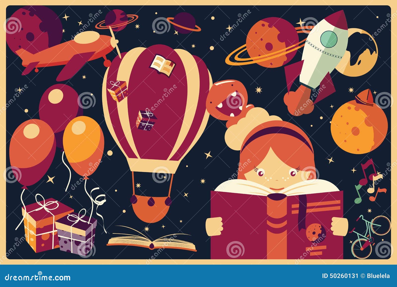 Reading Imagination Clipart