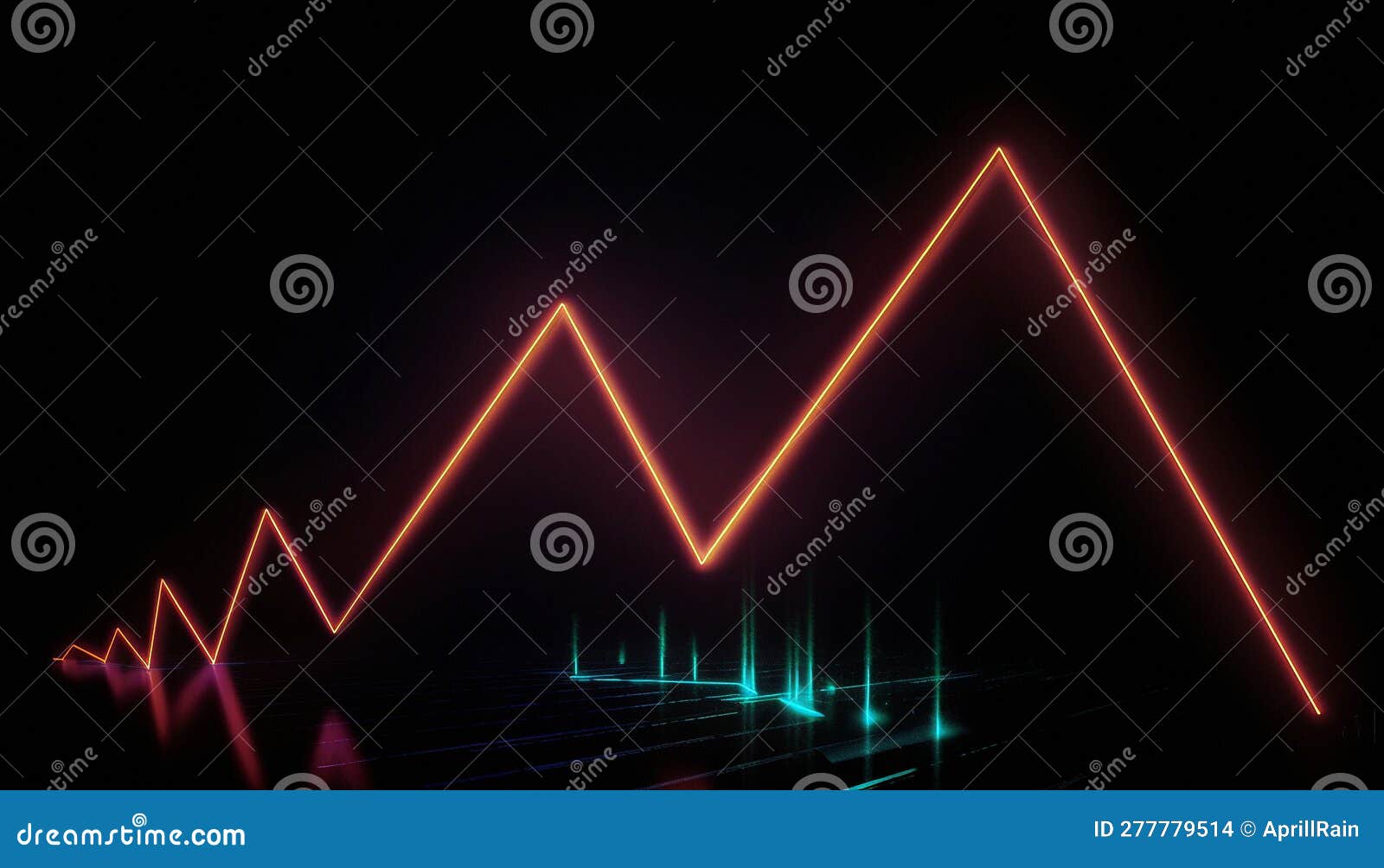 Background with Index Graph on Black Background Stock Photo - Image of ...