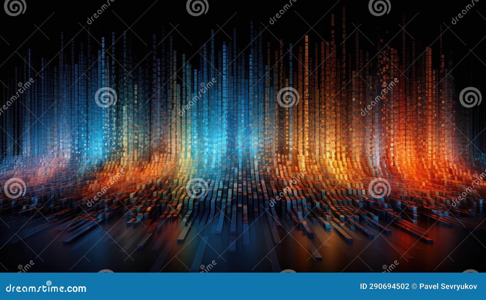 Background Information Cascade Abstract Stock Illustration ...