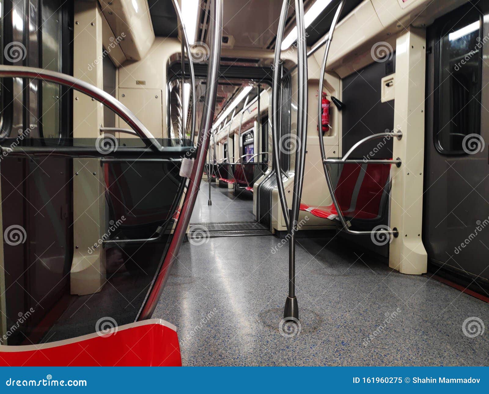 Background Inside of the Rushing Subway Train,empty Interior of the ...