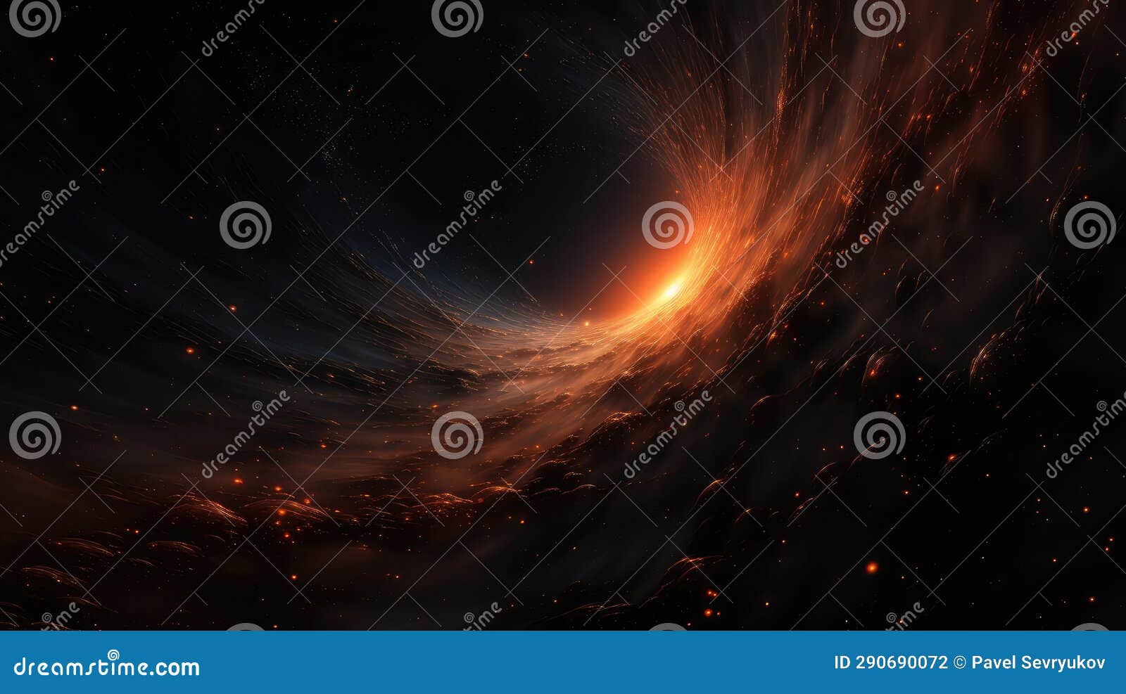 Background Interstellar Vortex Abstract Stock Illustration ...