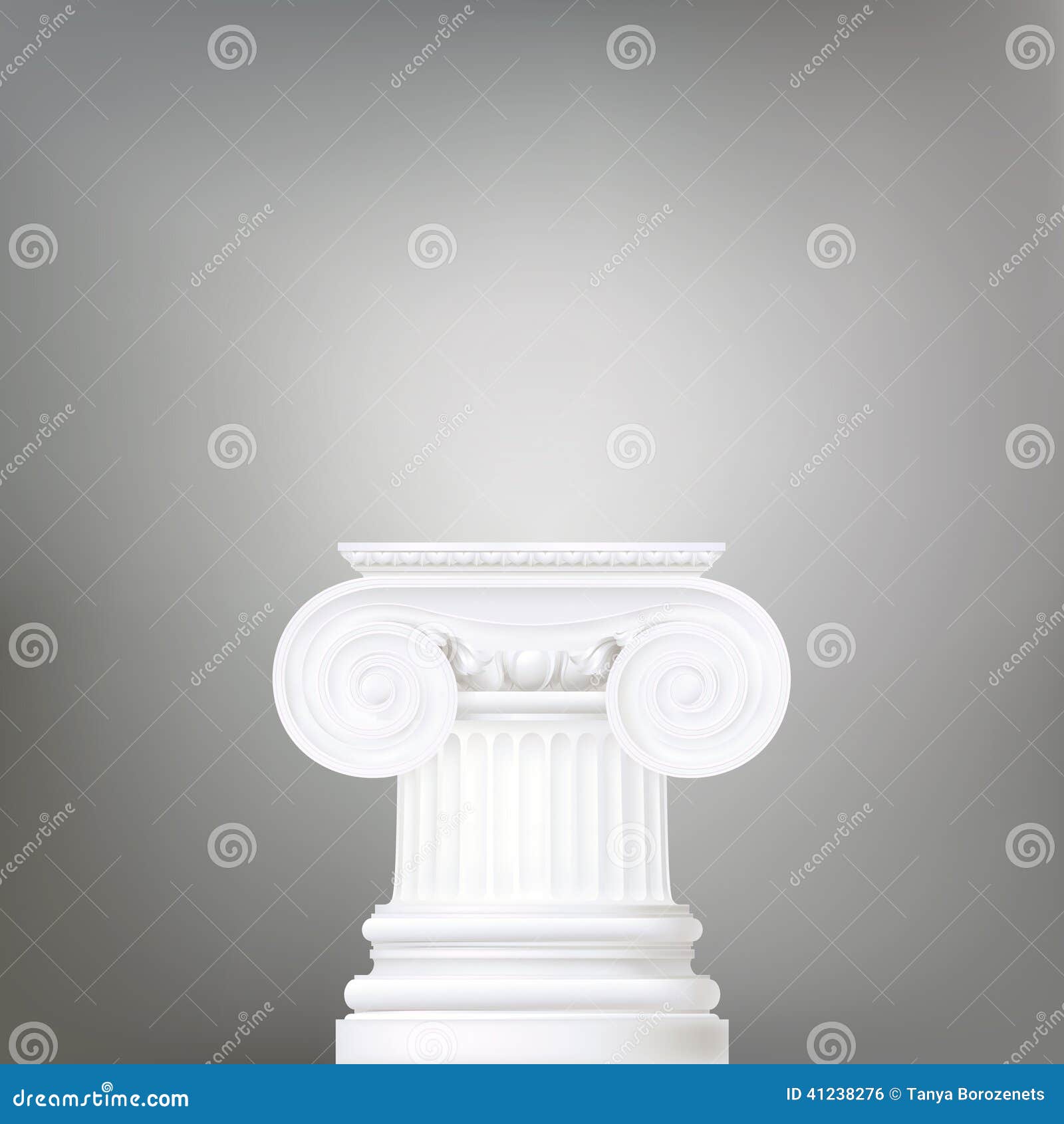 Background with Ionic Column Stock Vector - Illustration of greece ...