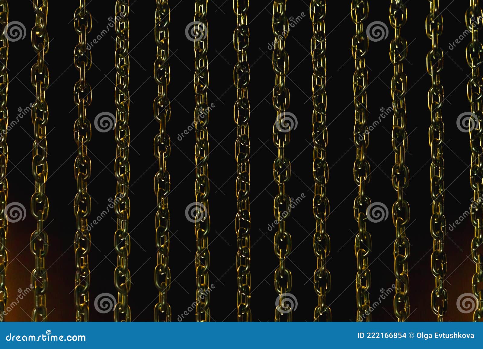 Background of Iron Chains, a Wall of Solid, Robust, Hard, Strong ...