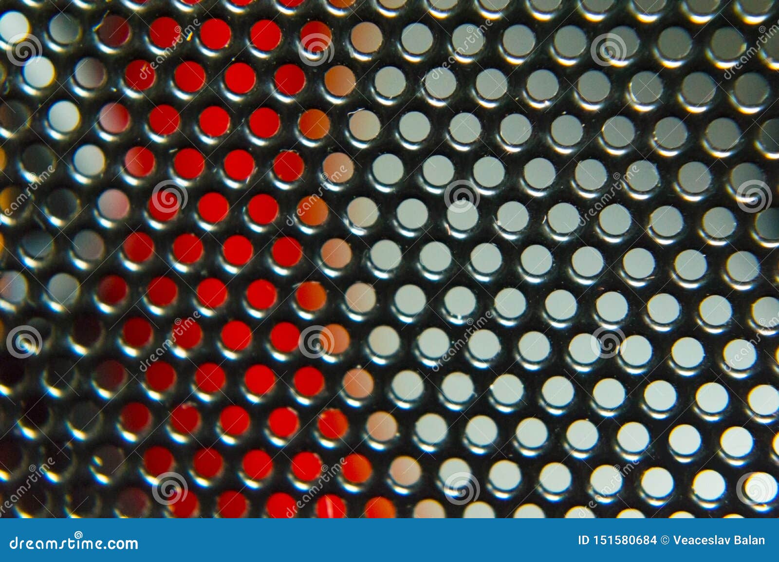 Background of the Iron Grid with Color Rear Stock Photo - Image of ...
