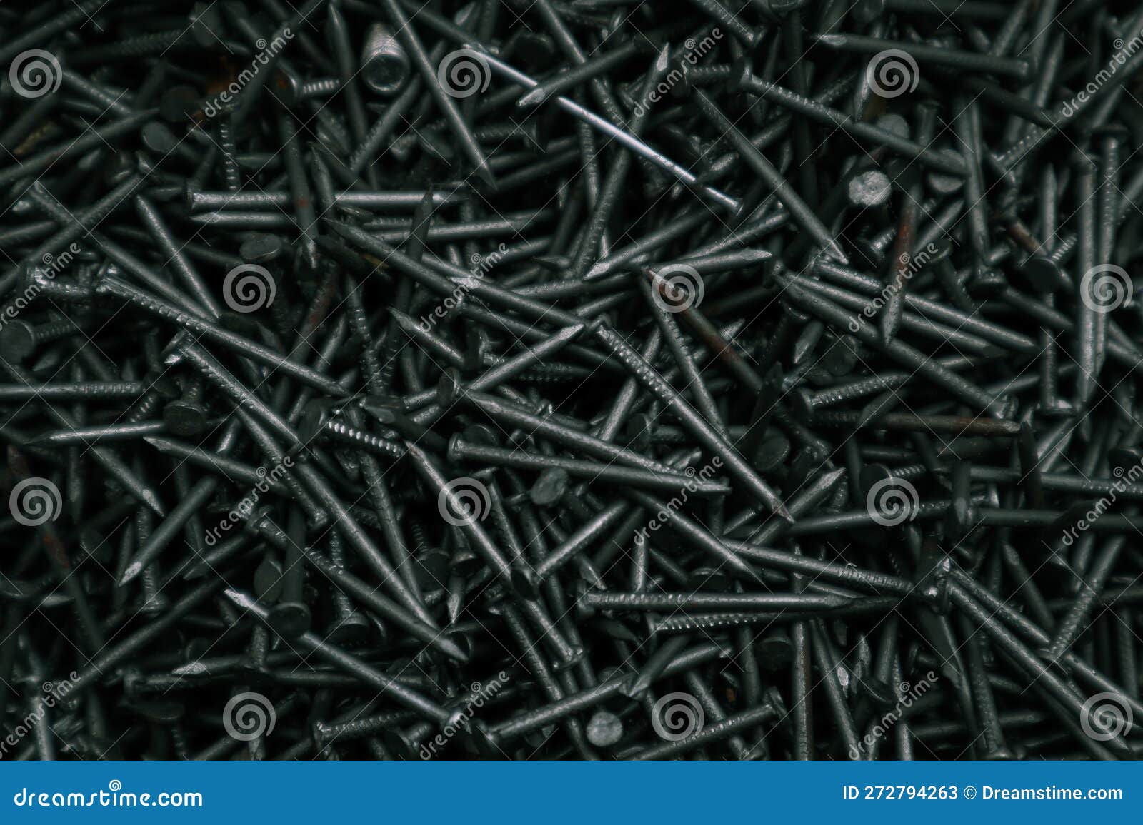 Background of Iron Nails. Nails Background Texture. Stock Image - Image ...