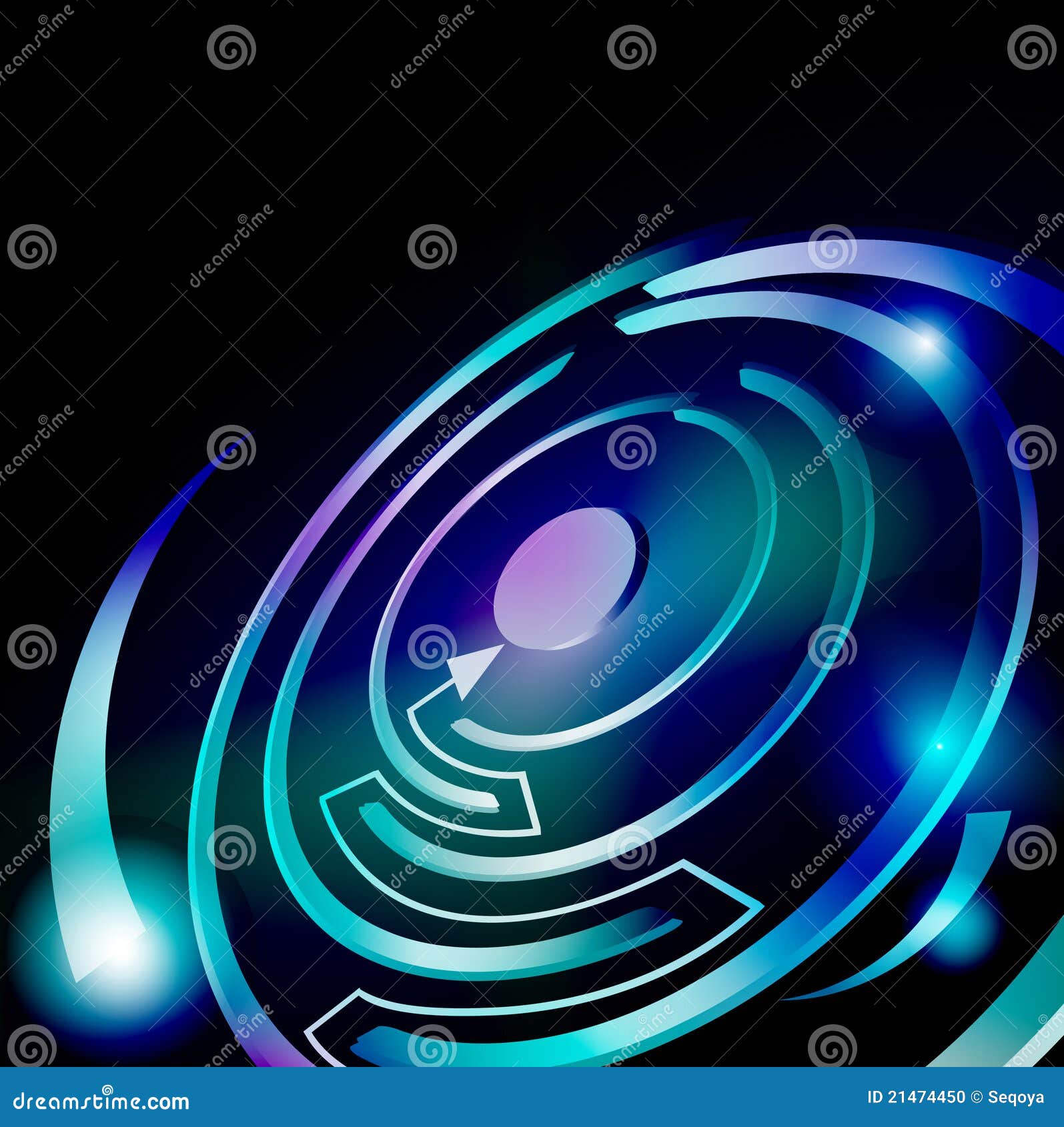 Background from a Labyrinth with a Red Arrow Stock Vector ...