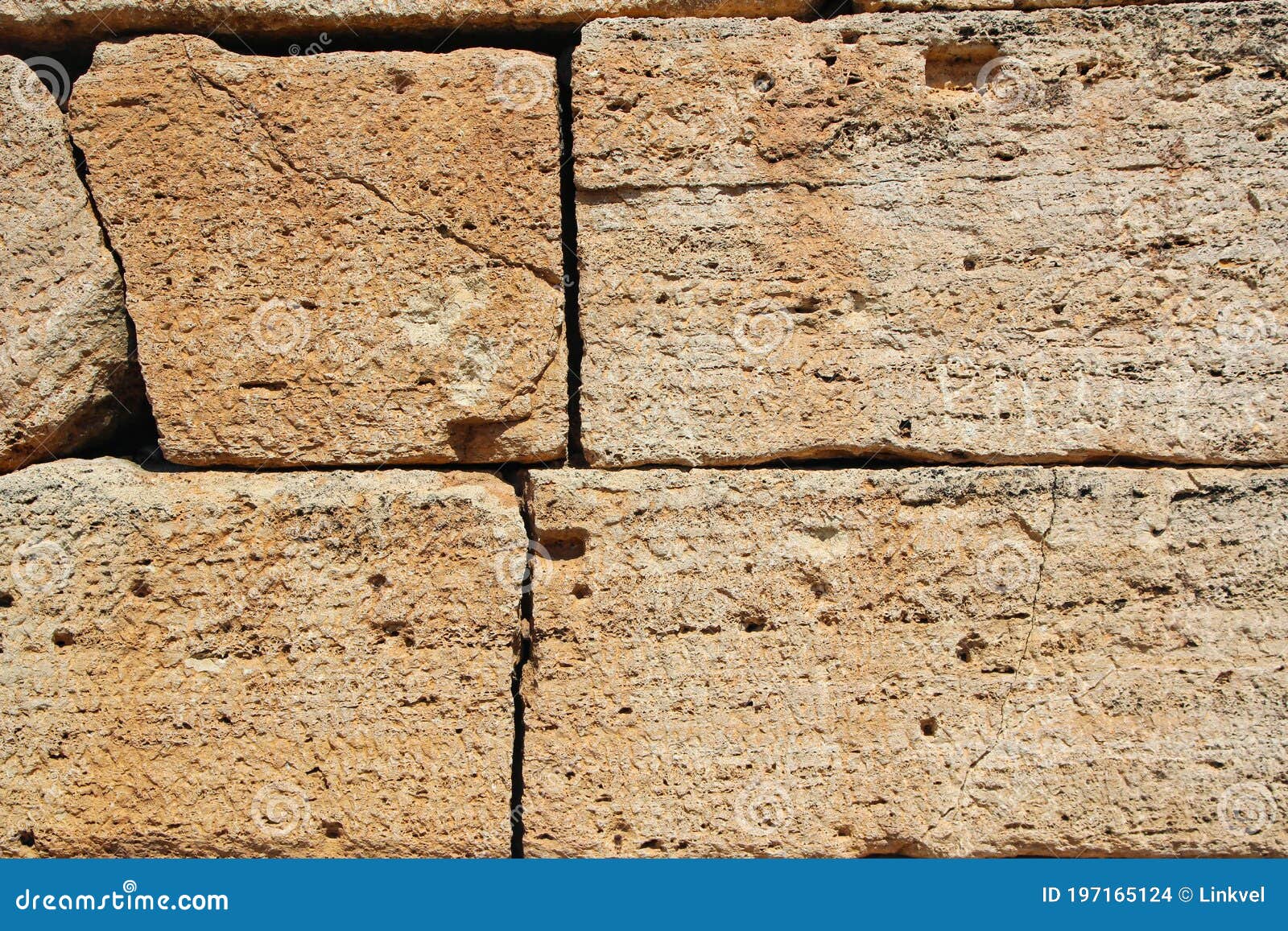 Background of Large Blocks Walls Stock Photo - Image of grungy, grunge ...