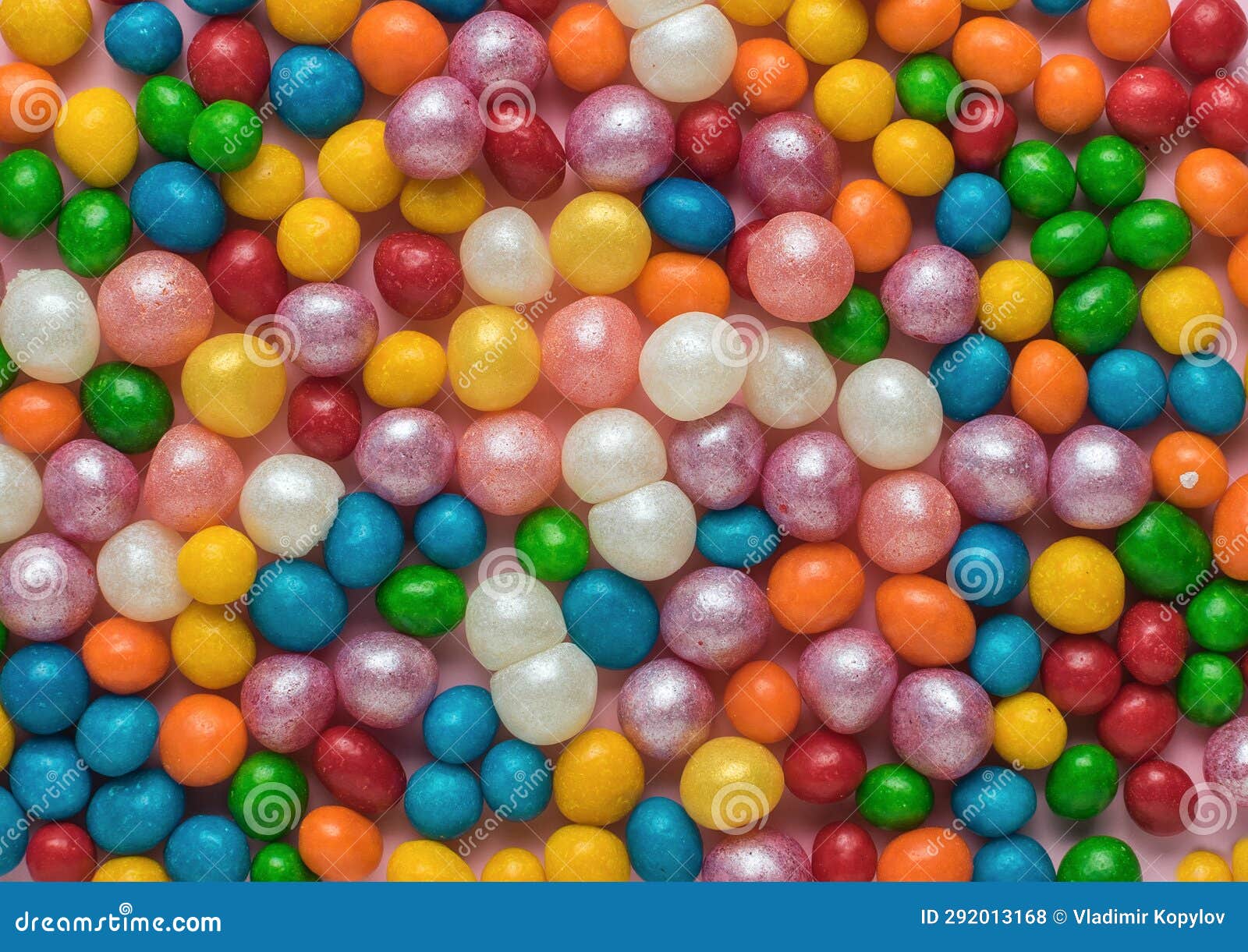 Background of a Large Number of Colorful Candies in the Shape of Balls ...
