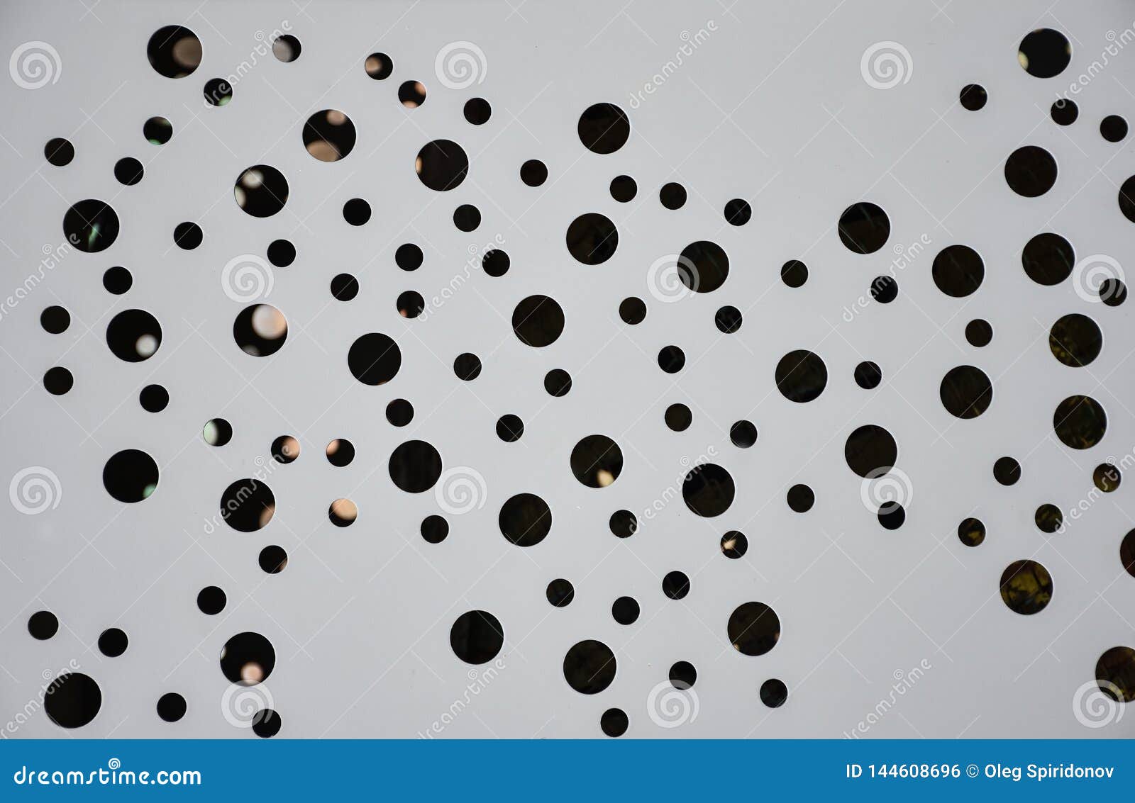 Background from a Large Number of Round Holes Stock Photo - Image of ...