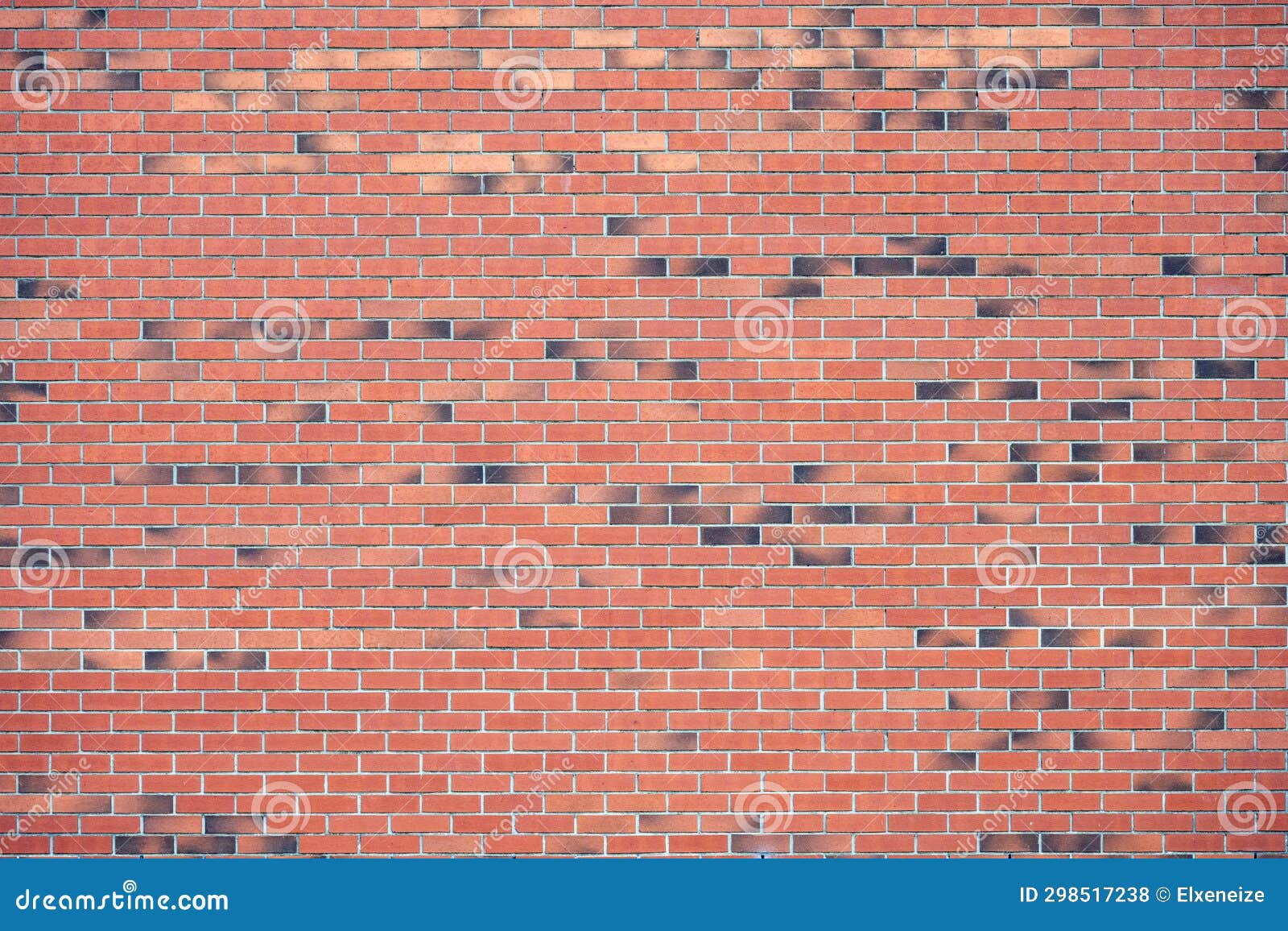 Large red brick wall stock photo. Image of clinker, stonewall - 298517238