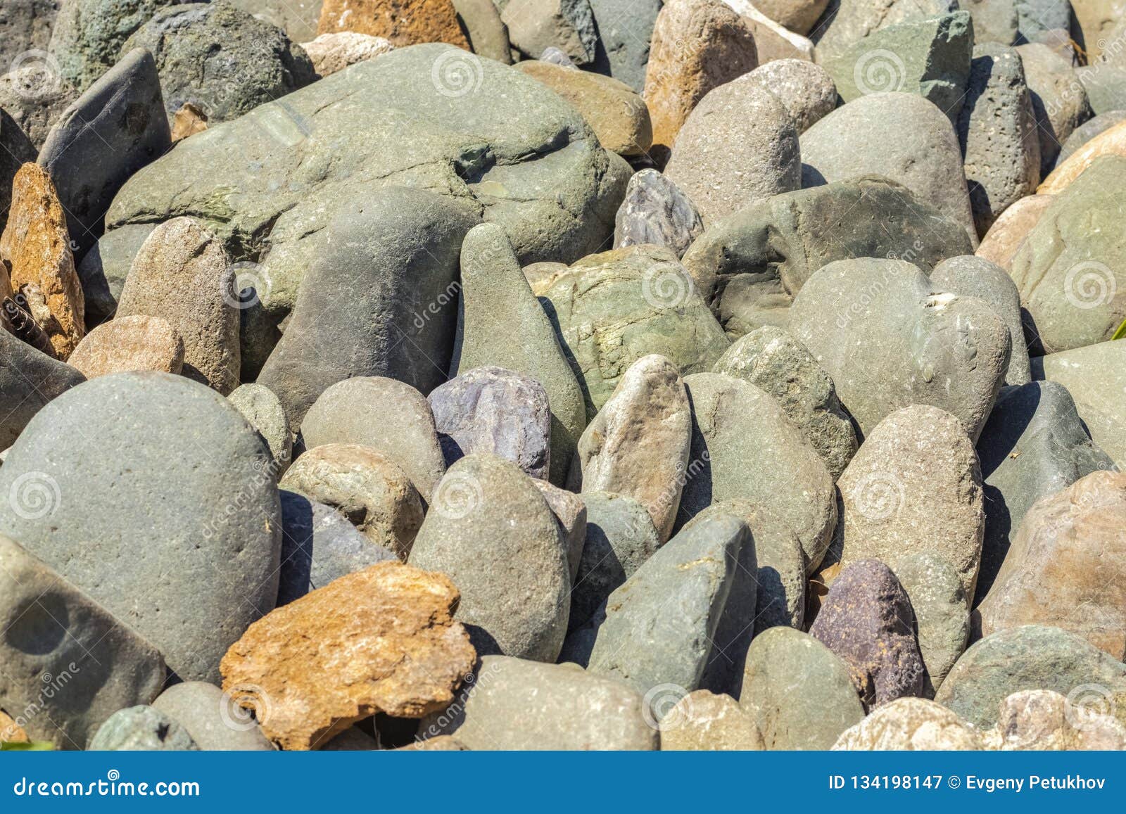 Background of Large Sea Rocks of Different Breeds. Background Stock ...