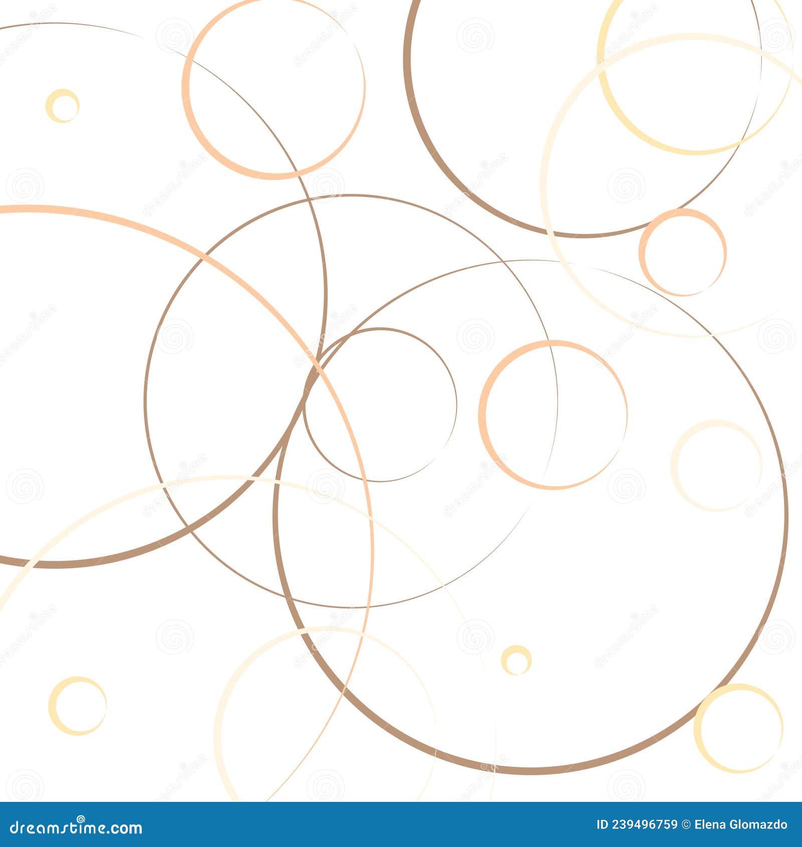 Background of Large and Small Circles on a White Background ...