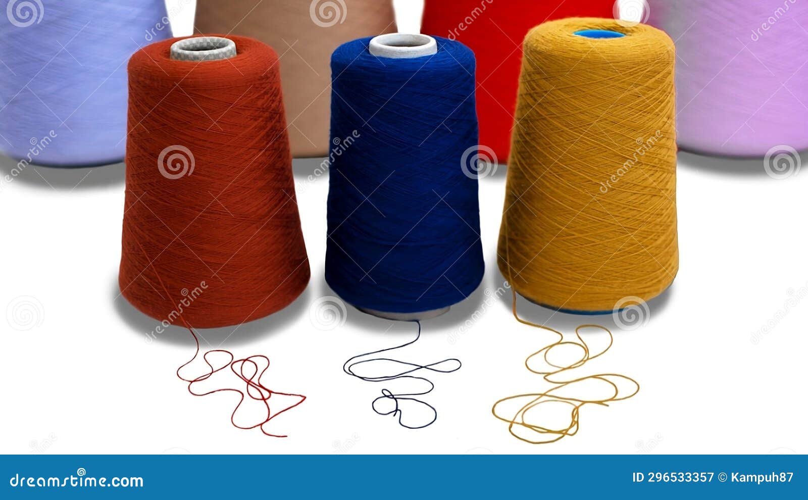 Background, Large Spool of Thread, Knitting Yarn, Multi-colored Threads ...