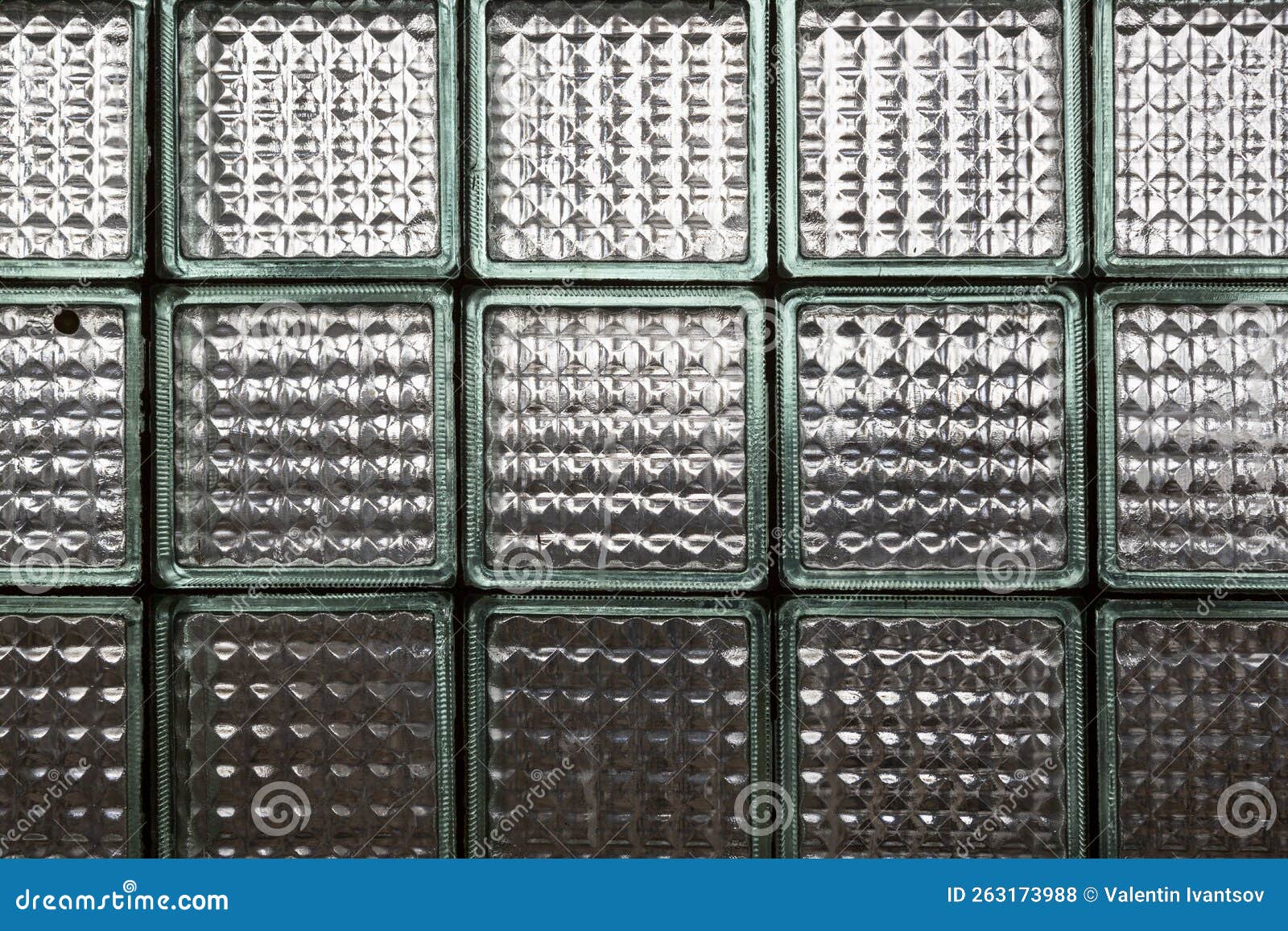 Background of Large Square-shaped Glass Blocks Stock Photo - Image of ...