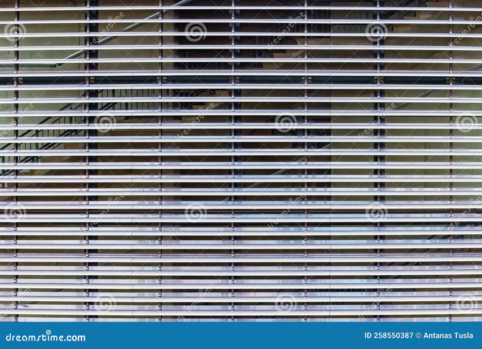 Background of Large Window Blinds with Horizontal Lines Stock Image ...