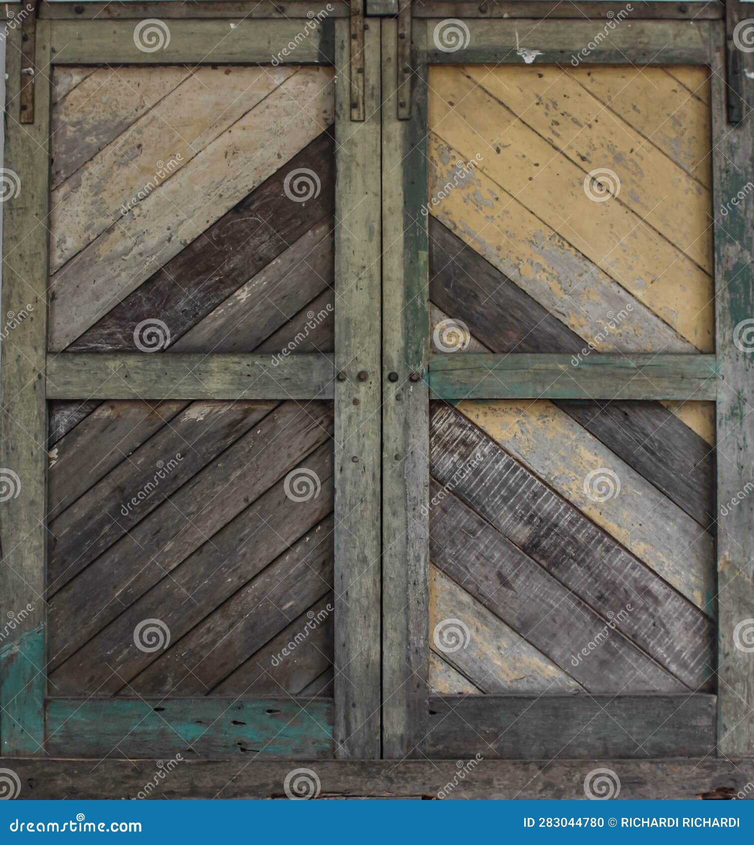 The Background of a Large Wooden Door with a Texture Stock Photo ...