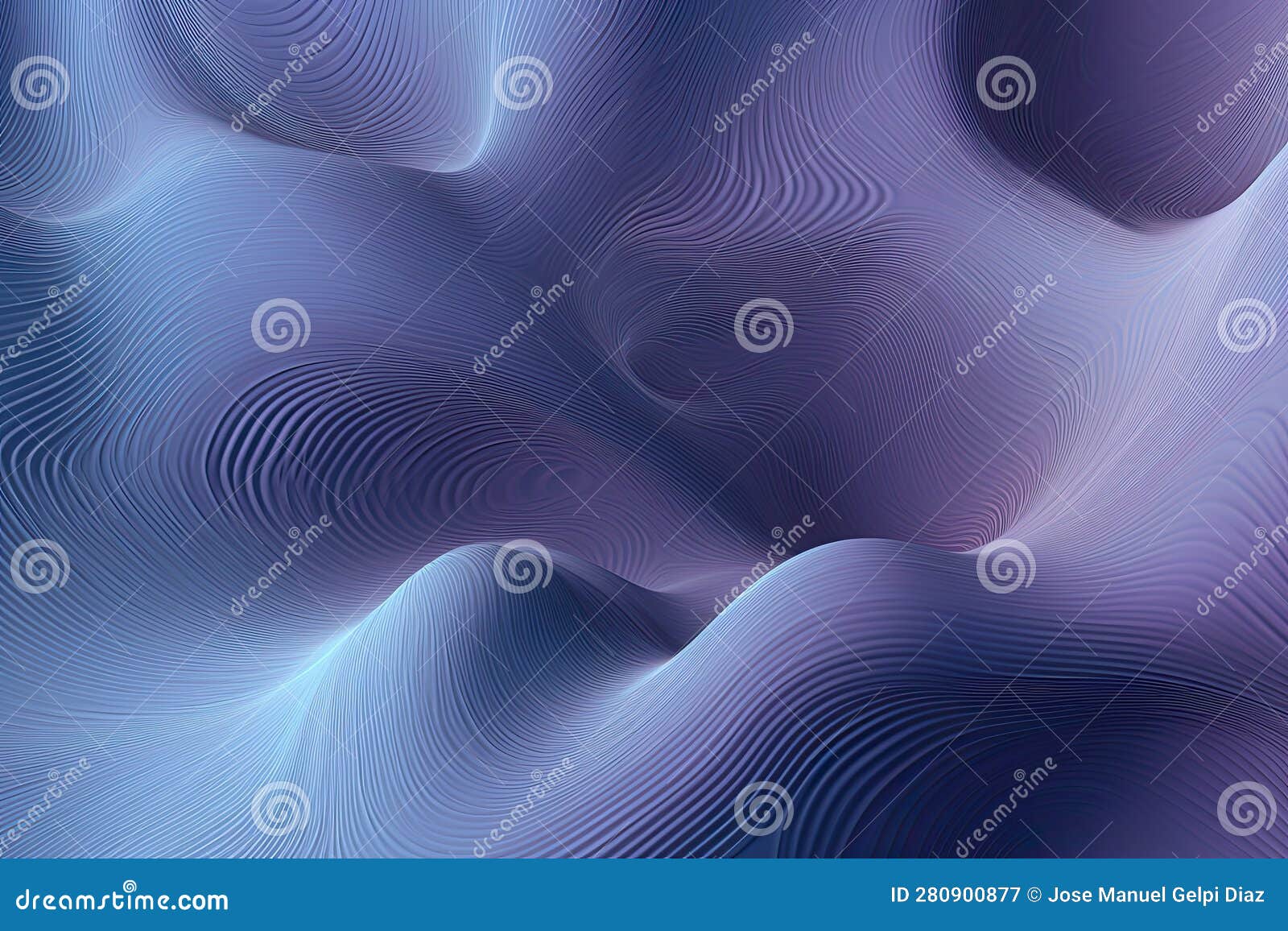 Background of Lavender Waves in Light Indigo Color. Generative AI Stock ...